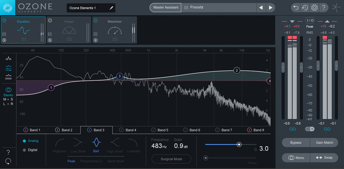 iZotope Ozone 8 Elements – 人工知能が楽曲を分析、ボタン一発でマスタリングが完成 | WAVEFORM LAB