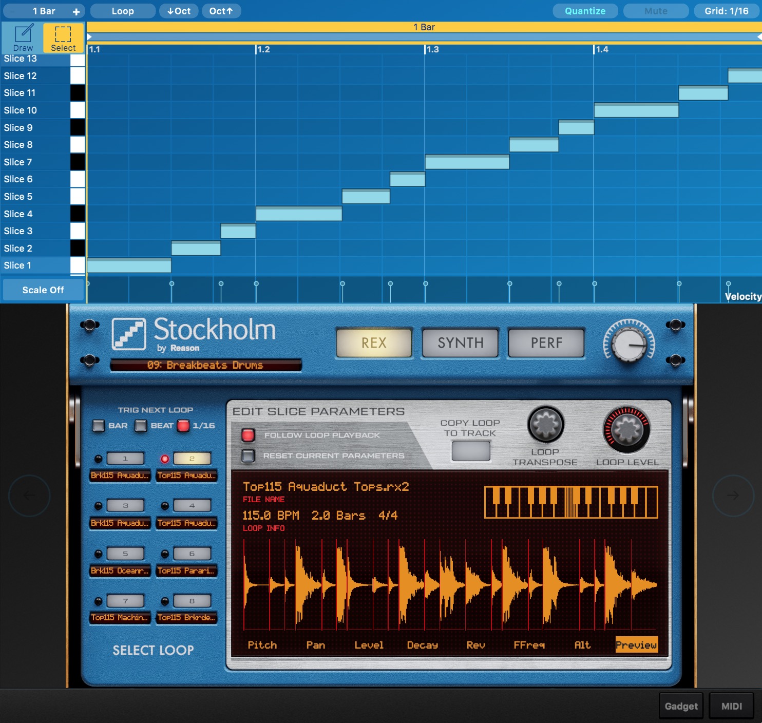 KORG Gadget がアップデート、Propellerhead Reason の REX プレーヤー Dr. Octo Rex が ...