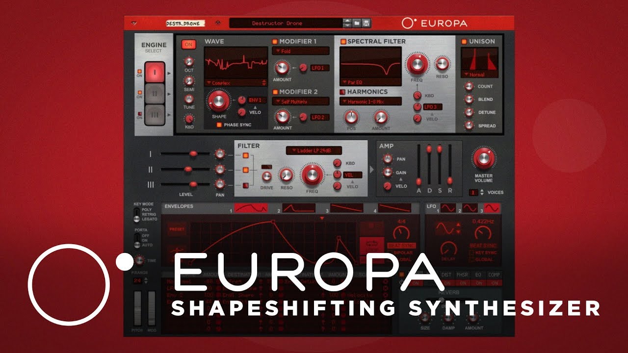 Europa by Reason – Reason の赤いシンセサイザーが AU/VST プラグイン化 | WAVEFORM LAB